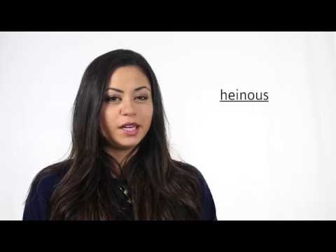 e52 English Word #16 heinous
