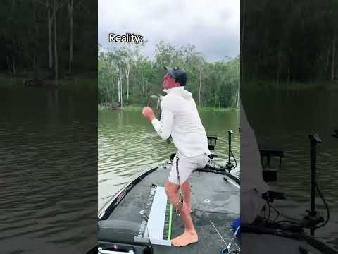 Barramundi Battles: Expectations vs Reality of Holding a Big Barra #fishing #outdoors #funny #fyp