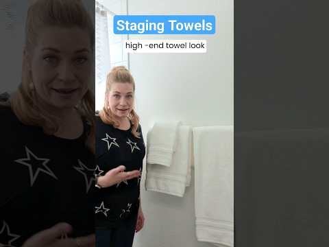 EASY Fancy Fold for your Towels! #staging #denverrealtor #sellingahome #diystaging