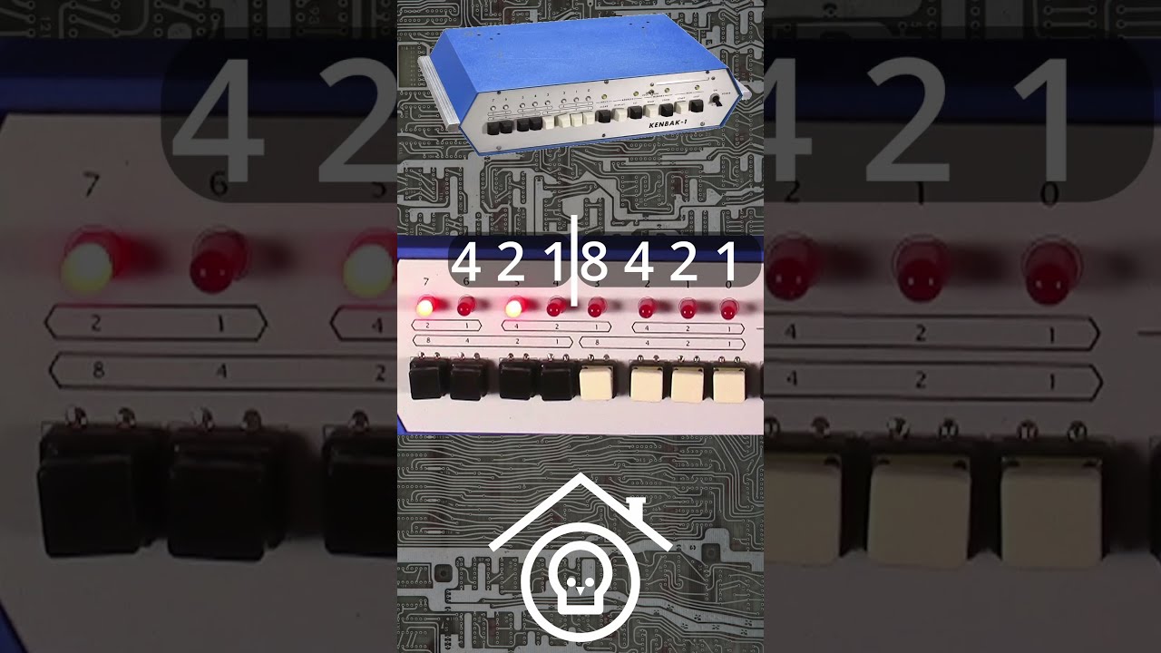 BCD Clock On Kenbak-1 Replica #retro #computerscience #binary #clock