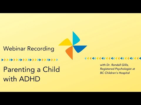 Parenting a Child with ADHD: Webinar Recording