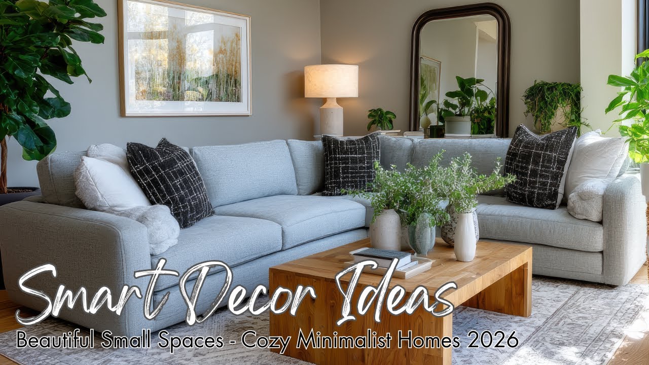 Cozy Minimalist Homes 2026 | Smart Decor Ideas for Beautiful Small Spaces