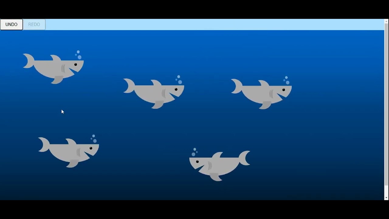 Shark undo redo React JS with TypeScript