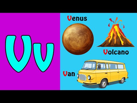 V letter words || Words That Start with Letter V || V for Van, V for Vegetables, V for Volcano
