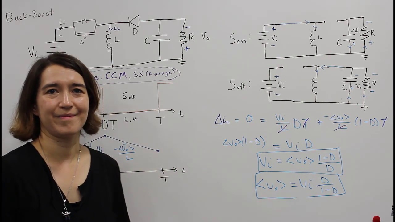 Buck-Boost Converter Operation and Voltage Equation