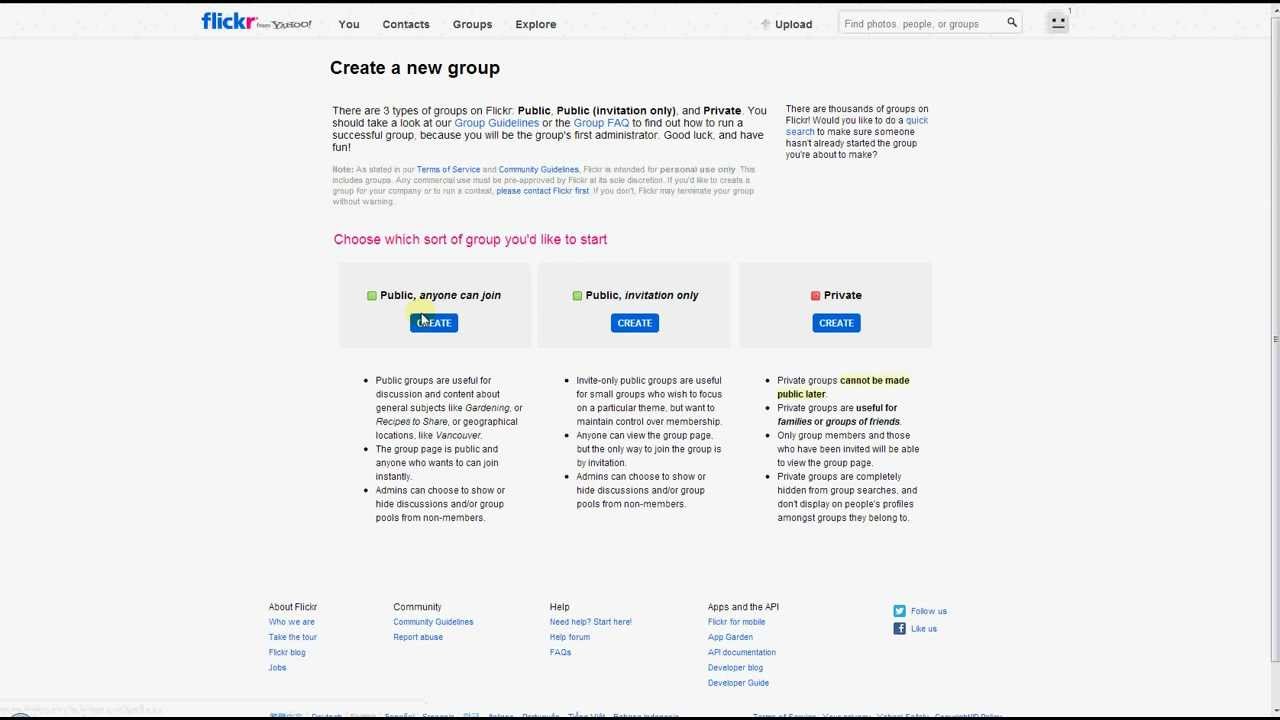 How to Create a Flickr Group Album