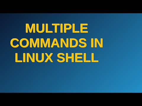 Unix: multiple commands in linux shell