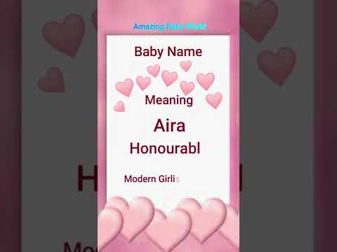 Aira Name Meaning | Latest Girl Name | #Shorts | Amazing Baby World Official