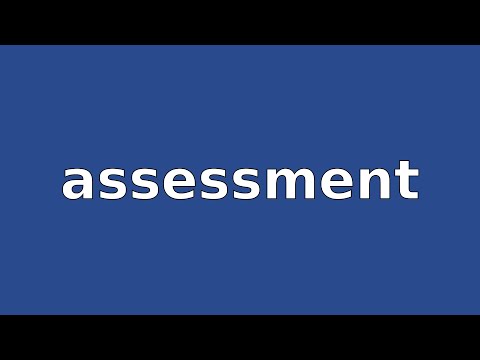 ASSESSMENT - Meaning and Pronunciation