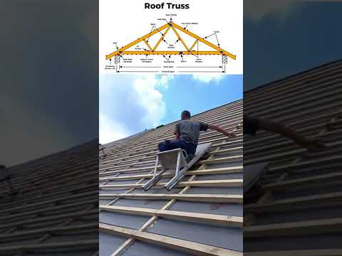 roof truss _ rafter #civilengineering #construction #technology #roof