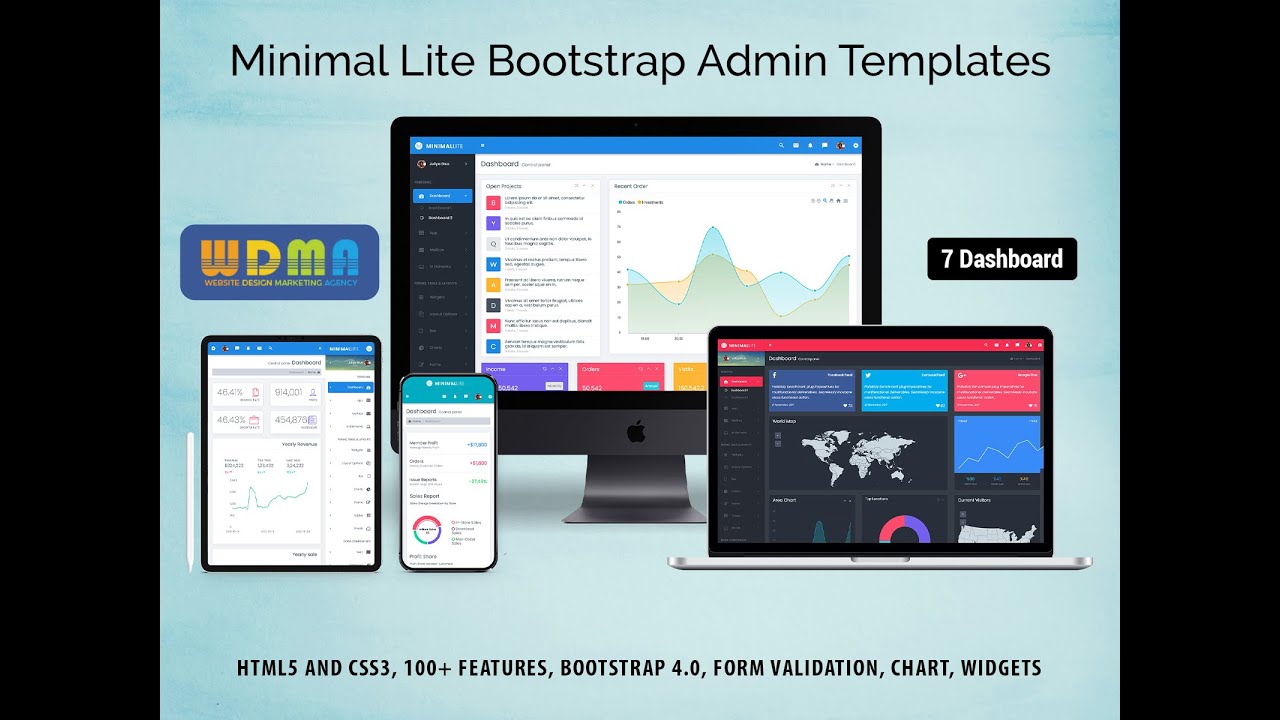 Minimal Lite – Dashboard Admin Templates With Bootstrap UI Kit