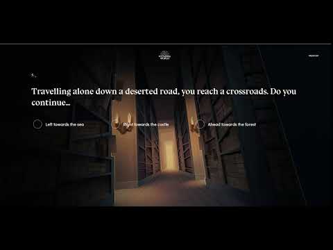 Taking the Harry Potter Wand Quiz from Wizarding World