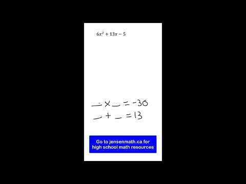 🔥🔥🔥 No need for SHORTCUTS when FACTORING the proper way only takes 1 minute!!! ⚡⚡⚡ #shorts