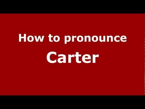 How to Pronounce Carter - PronounceNames.com