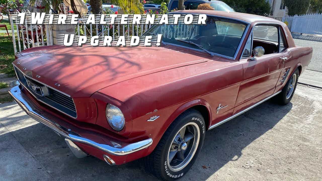 1966 Mustang one wire alternator upgrade!