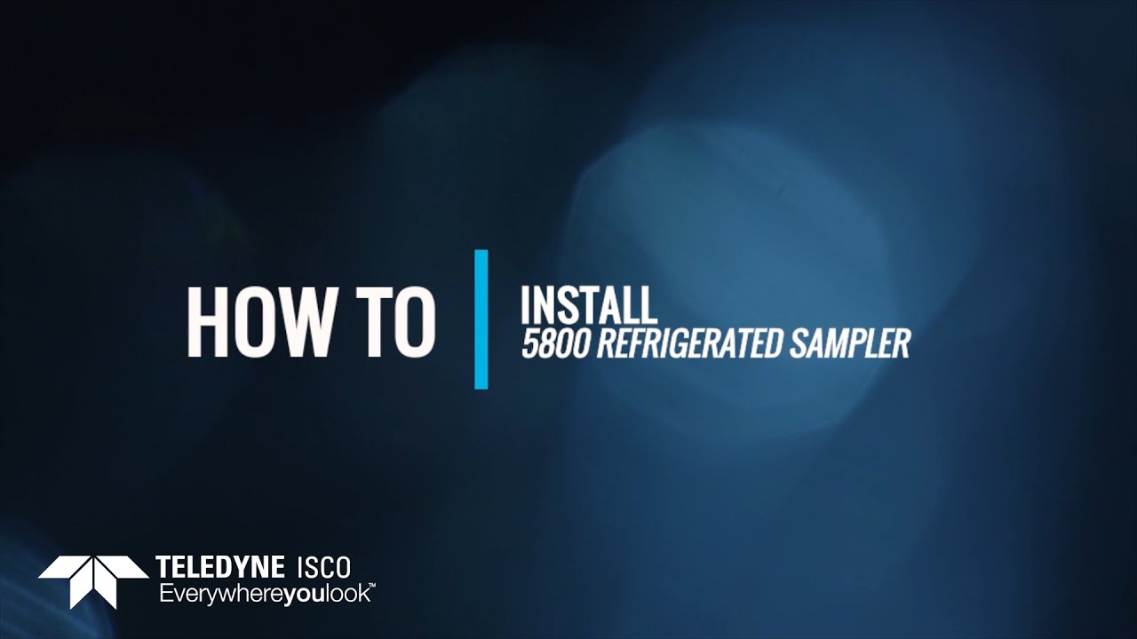 Teledyne ISCO 5800 Sampler Install How To Video