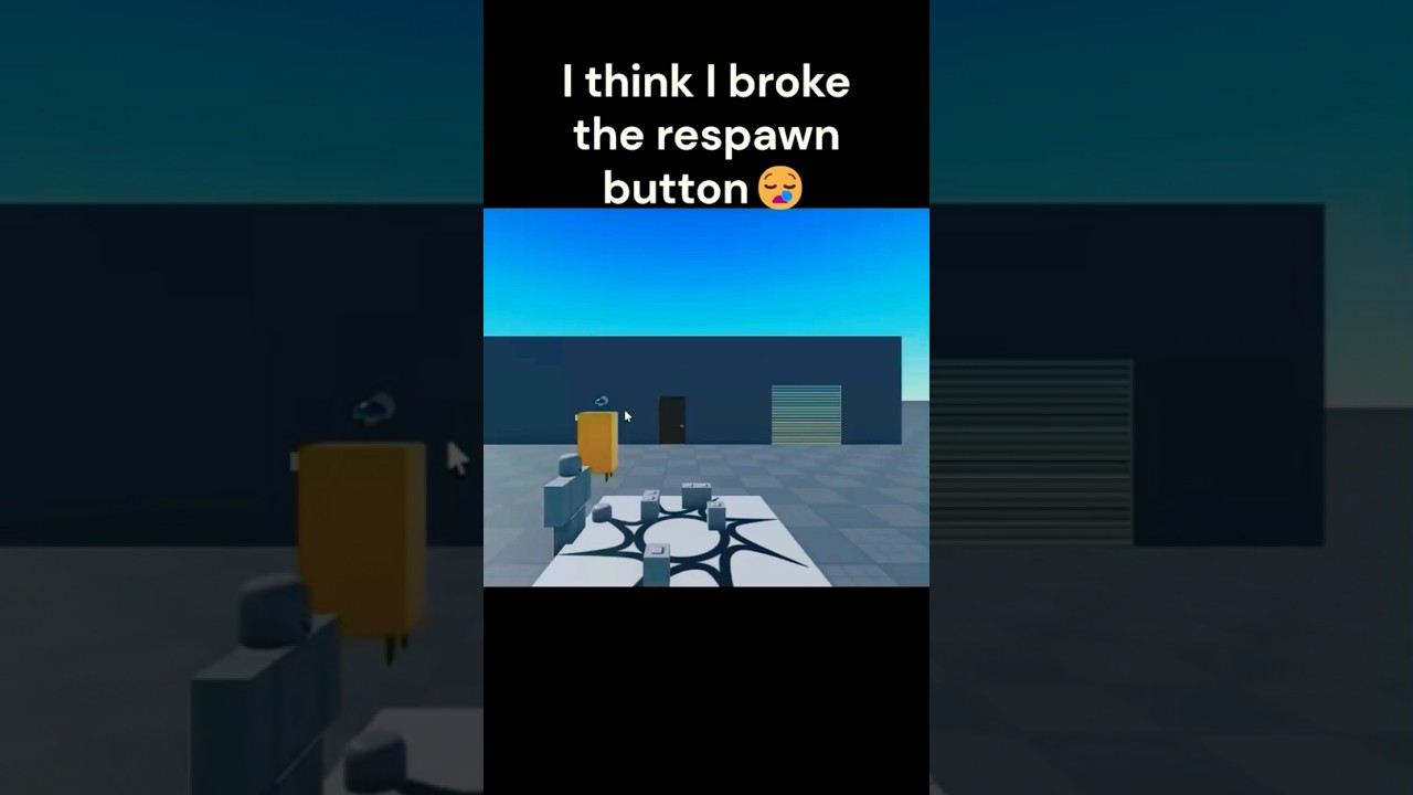 My scripting broke the respawn in Roblox studio🙏🏼😫😭#robloxscripting #robloxstudio #jokes #humor