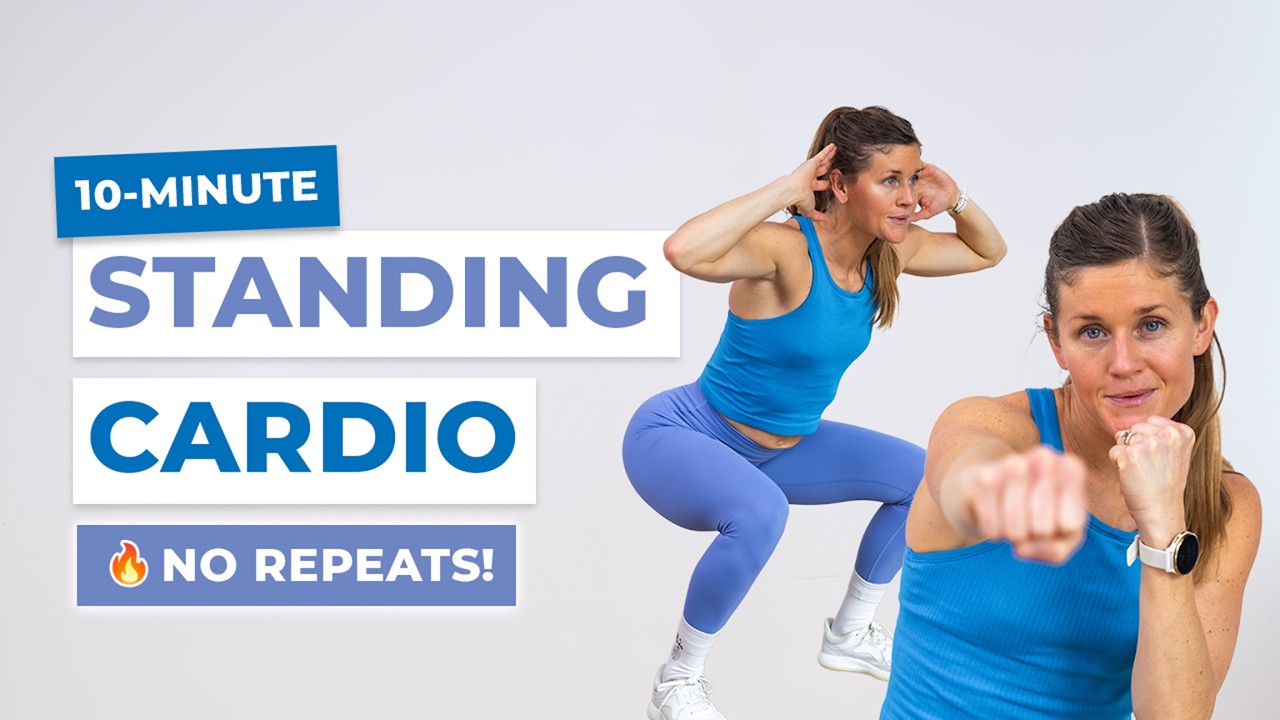 10-Minute Low Impact Cardio (All Standing, No Equipment)