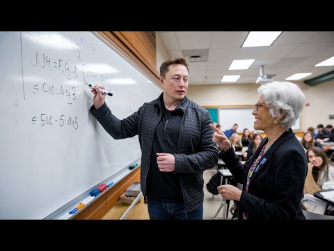 Elite Teacher Forces Elon Musk to solve a Math Problem, Unaware he's a Mathematical Genius!