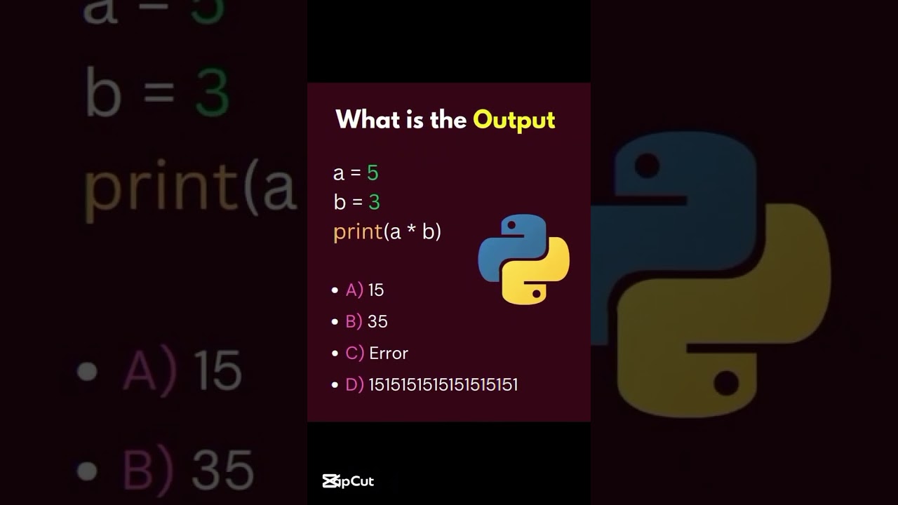 Guess the output for python. #python #output #coding #programminglanguages #backend