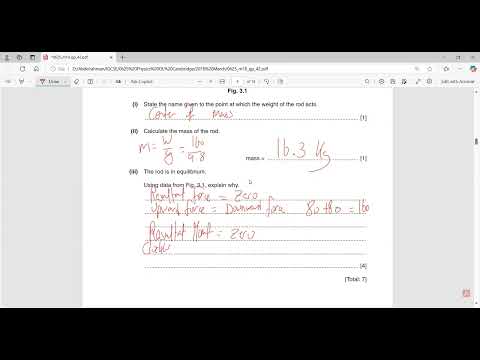IGCSE Physics 0625/42/F/M/18