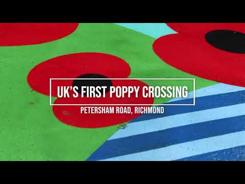 UK's first poppy crossing to commemorate our veterans
