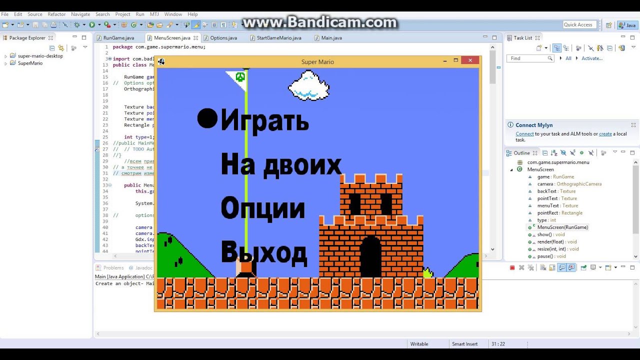 Super Mario Bros in Java. Update source code