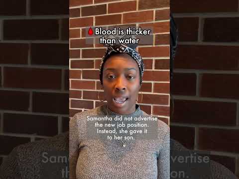 Blood is thicker than water #learnenglish