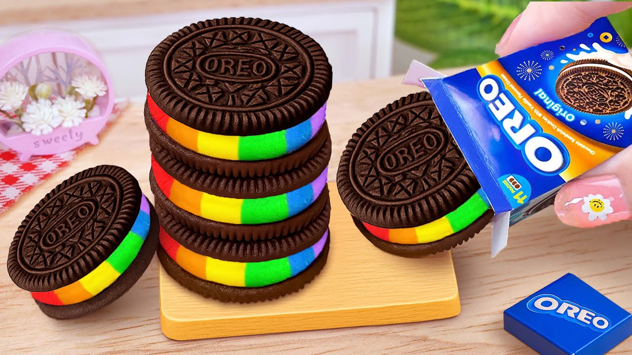 Mini Rainbow OREO Cake 🌈 How To Make Tasty Miniature OREO Chocolate Cake 🍪 Mini Cakes Compilation