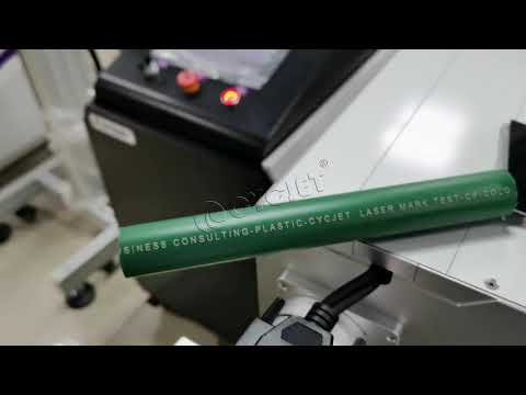 How to Laser Marking PPR PE Plastic Pipe CYCJET UV Laser Coding Machine Fly Laser Coder Jet Printer