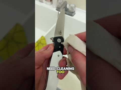 Knife 101: How To Clean Your EDC Pocket Knife - KnifeCenter #shorts