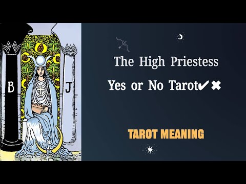 The High Priestess💡 in yes or no tarot?💡Tarot meaning