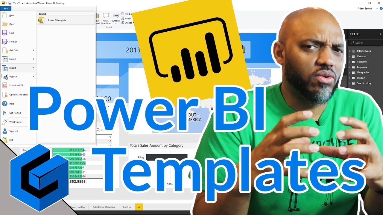 Create a Power BI Template file in Power BI Desktop