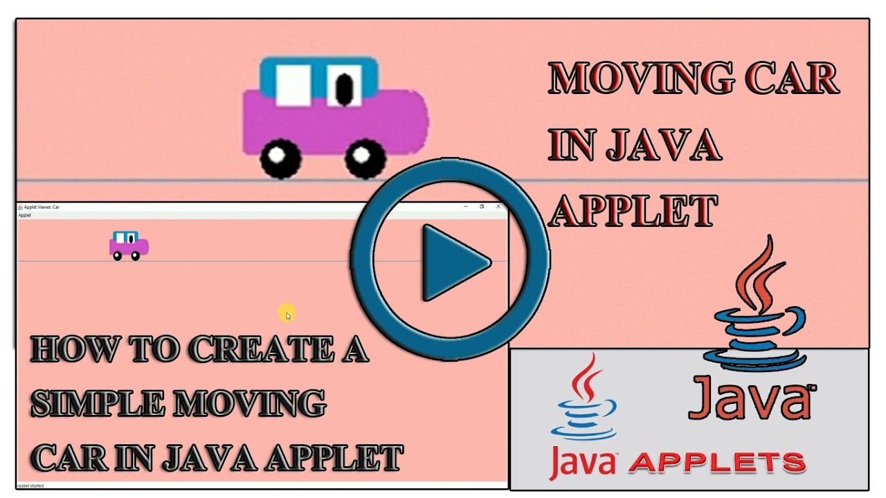 How to create a simple moving car in java applet