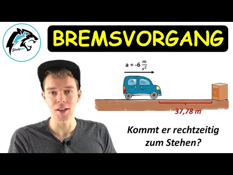 BREMSVORGANG berechnen | (Bremsweg & Reaktionszeit)