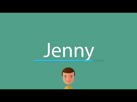 How to pronounce Jenny