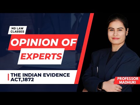 Indian Evidence Act: Expert Opinion