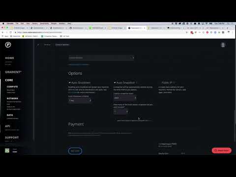Setting up a Paperspace machine