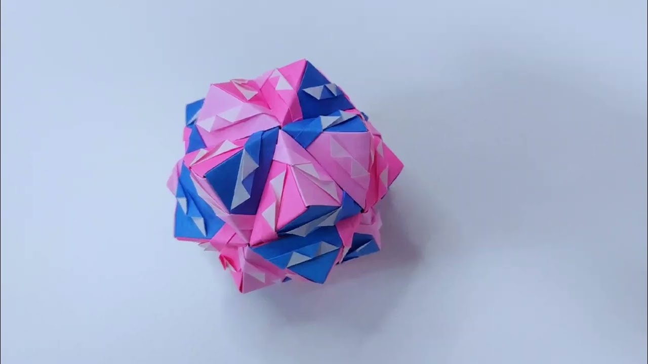 Pleating Sonobe Kusudama (Origami Tutorial for Unit Folding)