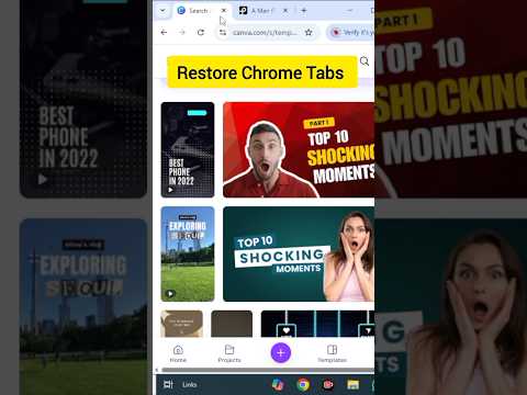 How to Restore Chrome Tabs #reopentabs #chrome #youtubeshorts
