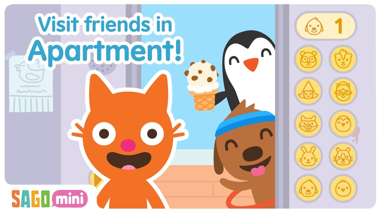 Visit Friends with Jinja! | Sago Mini World | Play Along Video for Kids