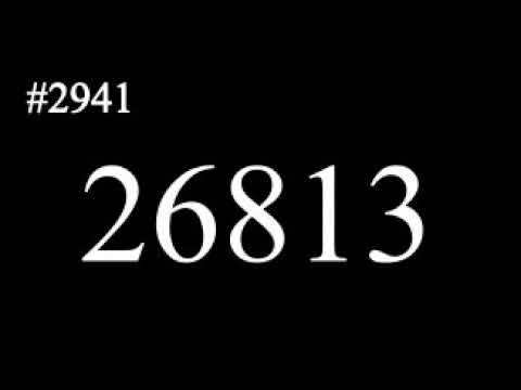 Count up 2901st to 3000th prime numbers! 1st channel.