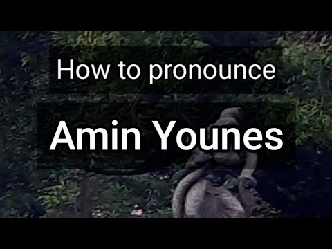 How to Pronounce Amin Younes