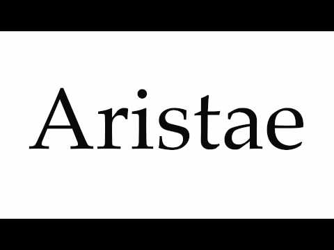 How to Pronounce Aristae