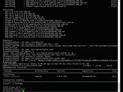 Установка Zabbix 5 / Installing Zabbix 5