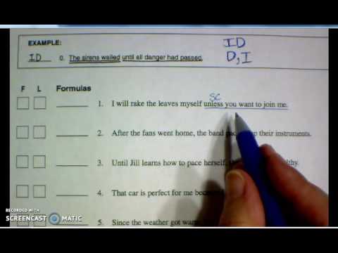 SIM Complex Sentence Practice