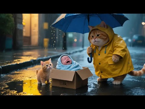 Orange Cat Mama Rescues Baby - Complete Healing Animation Series | Most Touching Heartwarming Story