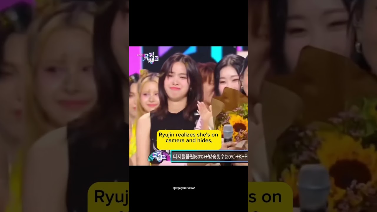She almost cry 🥹 congratulations Jihyooo 😍 #twice #itzy #jihyo #ryujin #twiceedit #jyp