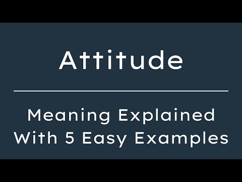 Attitude Meaning in English, Definition of Attitude, Meaning of Attitude With Examples