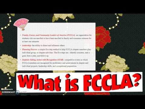 Mrs. Boyett- FACS- All About FCCLA- Part I